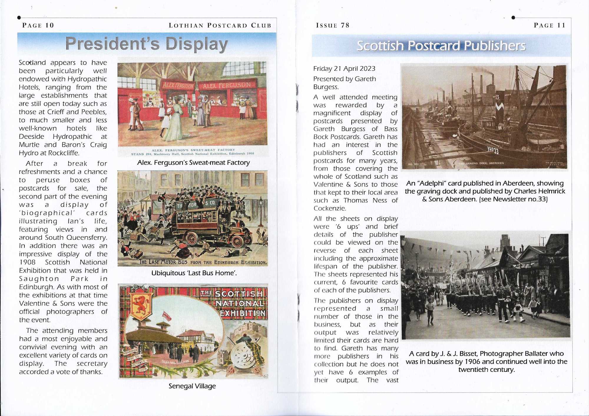 Our Newsletter – Lothian Postcard Club