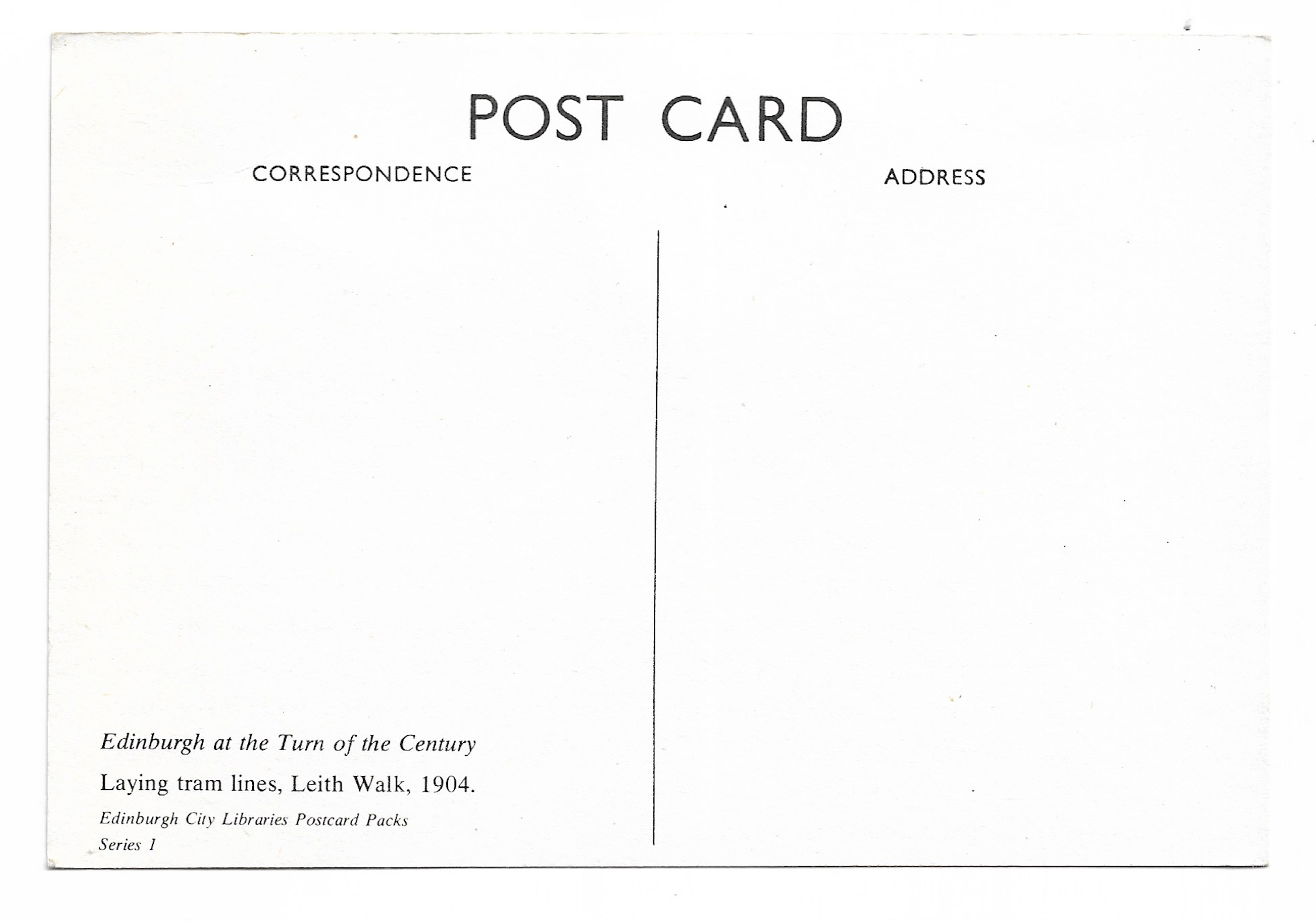 Postcard of the Week – Lothian Postcard Club